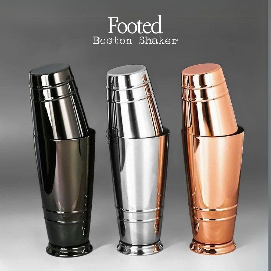 Footed Boston Shakers - Golden Age Bartending